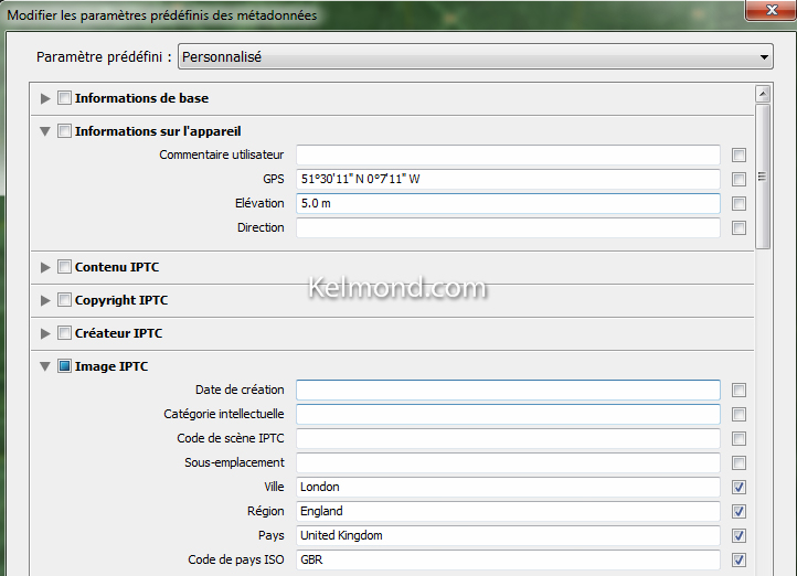 Créer un paramètre prédéfini d’emplacement – kelmond.com